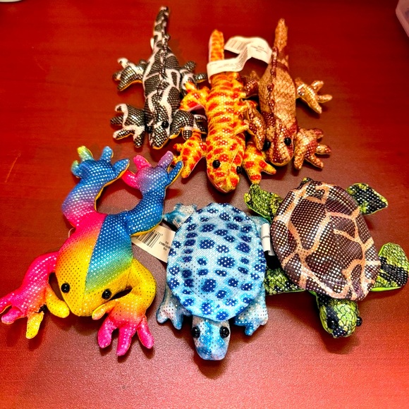 GANZ | Toys | Ganz Rainforest Animals Bean Stuffed Decor Toy Set Of 6 ...